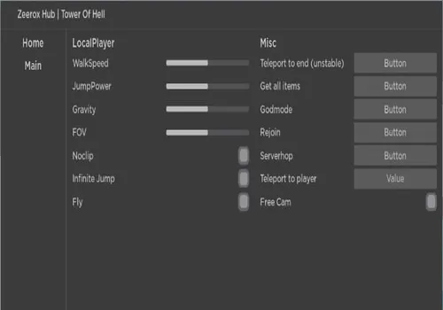 Tower of Hell script - (Zeerox Hub) - Roblox-Scripter