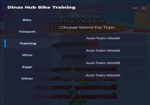 Bike Training script - (Auto Rebirth, INF Wins) - Roblox-Scripter