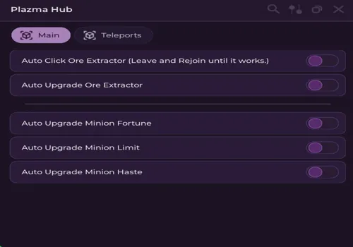 Your Minion Farm script - (Ore Extract, Auto Upgrades, Teleports ...
