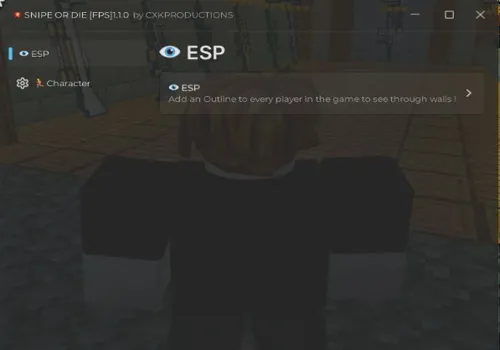 Snipe or Die FPS script - (ESP, Walkspeed modifier, Jump Power modifier) - Roblox-Scripter