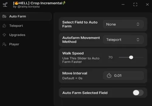 Crop Incremental script - (Autofarm any fields, Teleports) - Roblox ...