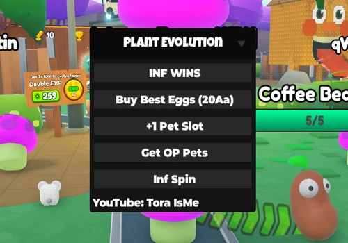 Plant Evolution script – (Inf Wins, Inf Spins) - Roblox-Scripter