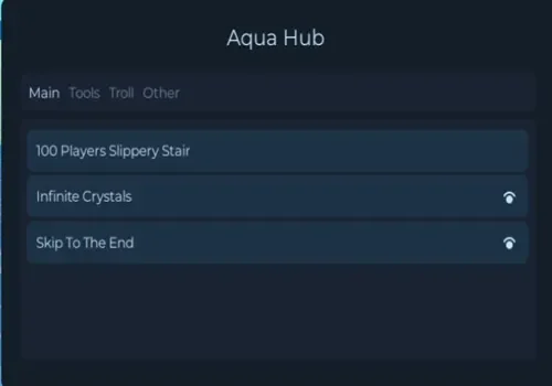 UPD 100 Player Slippery Stairs script - (INF Crystals, Free tools) - Roblox-Scripter
