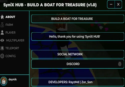 Build a Boat for Treasure script - (Synix Hub) - Roblox-Scripter
