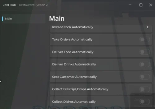 Restaraunt Tycoon 2 script - (Autofarm, Instant Cook and orders) - Roblox-Scripter