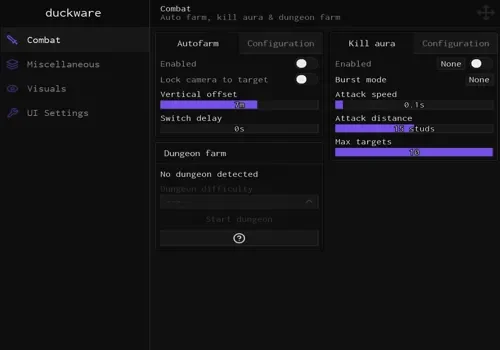 Vesteria script - (Duckware Hub) - Roblox-Scripter